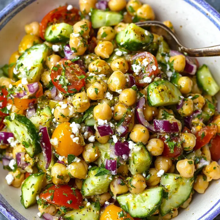 Marinated Chickpea Cucumber Salad (with Life-Changing Flavor!) - Snack ...