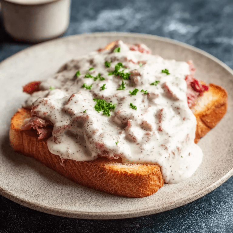 Creamed Chipped Beef on Toast (SOS) - Snack On Meat