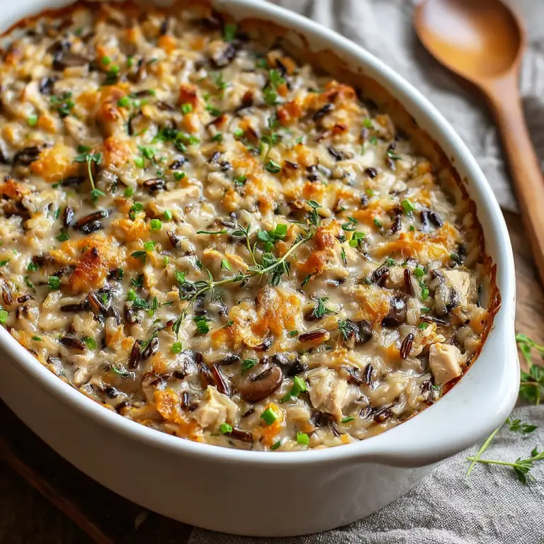 Chicken Wild Rice Casserole - Snack On Meat