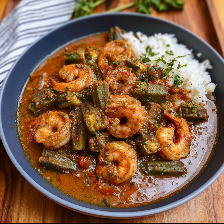 Smothered Okra with Shrimp (Southern-Style + Full of Flavor!) - Snack ...