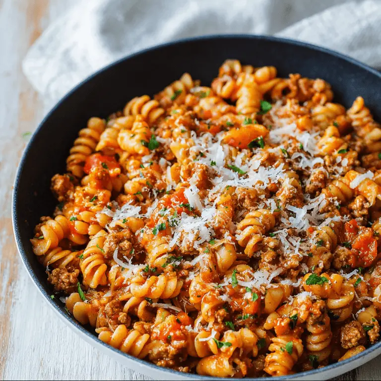 Ground Turkey Pasta Skillet (30-Minute Dinner) - Snack On Meat