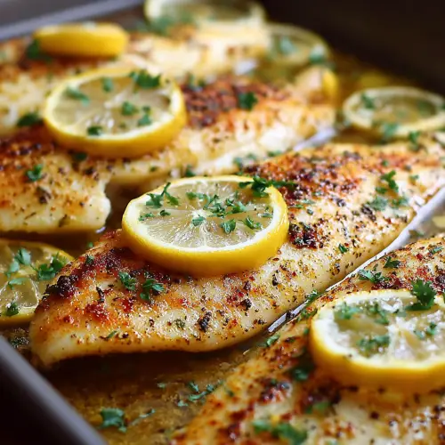 Baked Lemon Garlic Tilapia - Snack On Meat