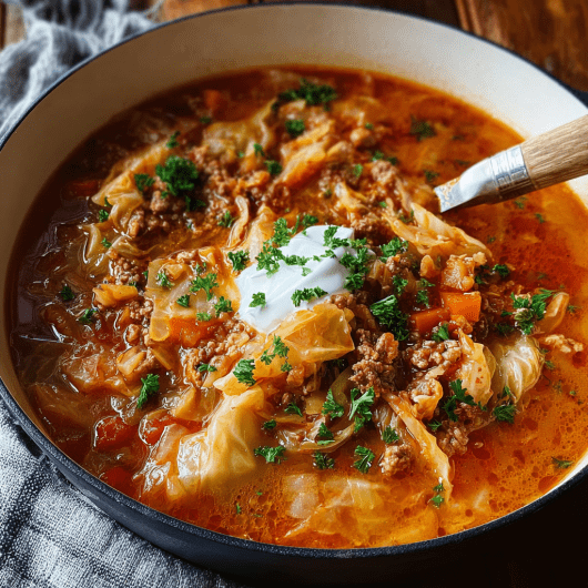 Polish Stuffed Cabbage Soup (Golabki Soup) - Snack On Meat