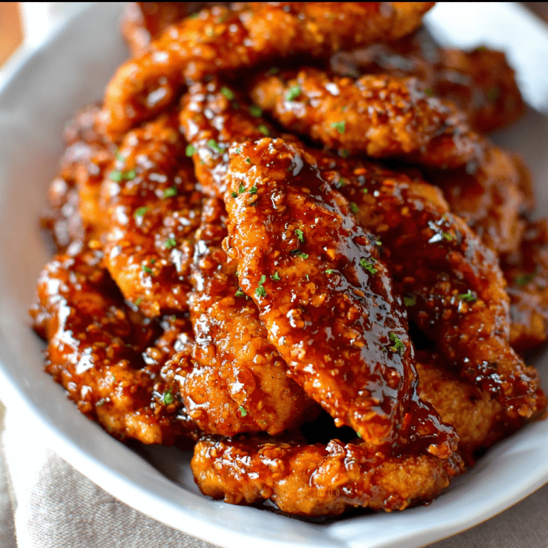 Sweet & Spicy Sticky Chicken Tenders (5 Ingredients!) - Snack On Meat