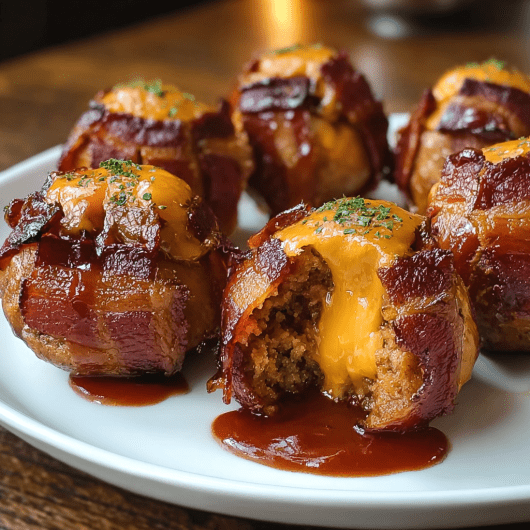 Cheddar-Stuffed BBQ Bacon Bombs: Crispy, Cheesy, Irresistible! - Snack ...