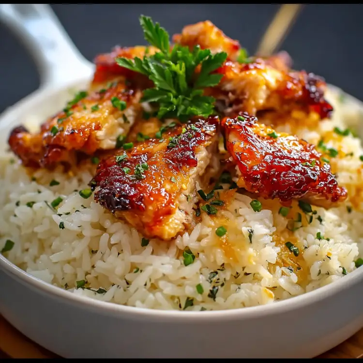 Heavenly Chicken Angel Rice Casserole - Snack On Meat