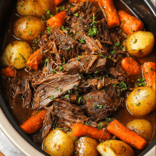 Crock Pot Chuck Roast - Snack On Meat