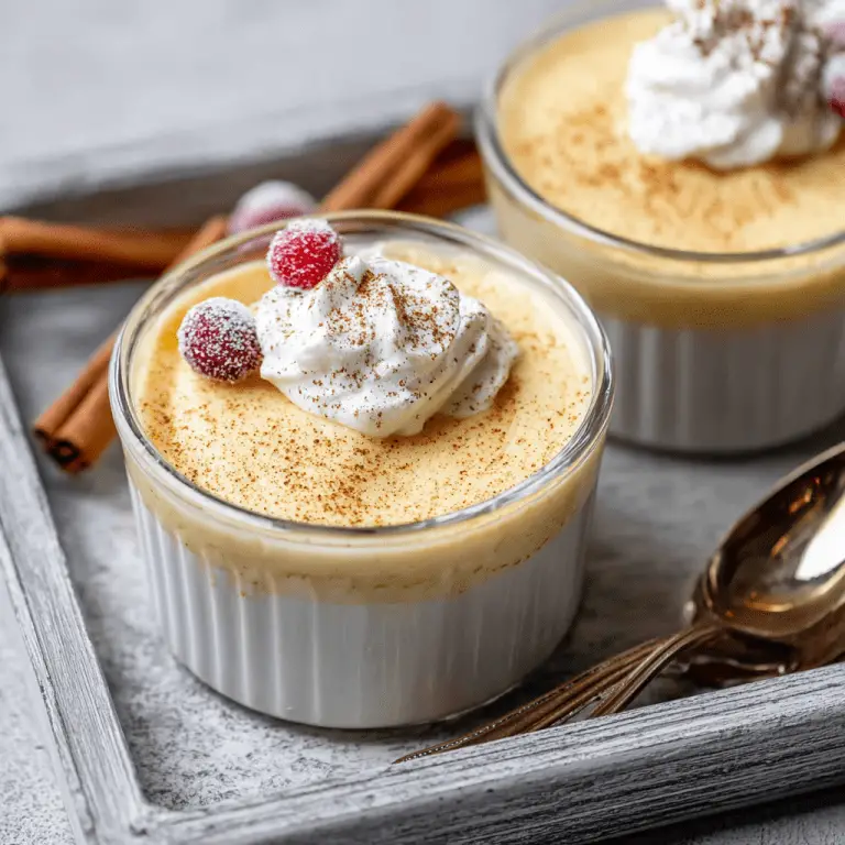 Homemade Eggnog Pudding - Snack On Meat
