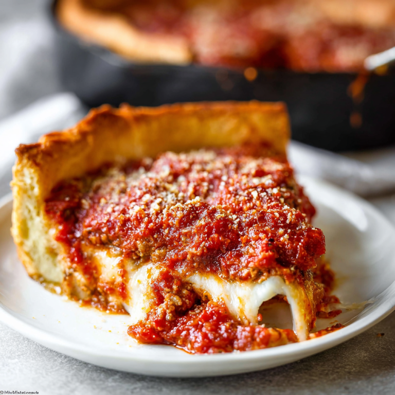 Authentic Chicago-Style Deep Dish Pizza - Snack On Meat