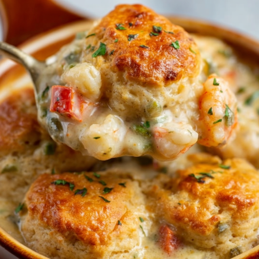 Cheddar Bay Biscuit Seafood Pot Pie - Snack On Meat