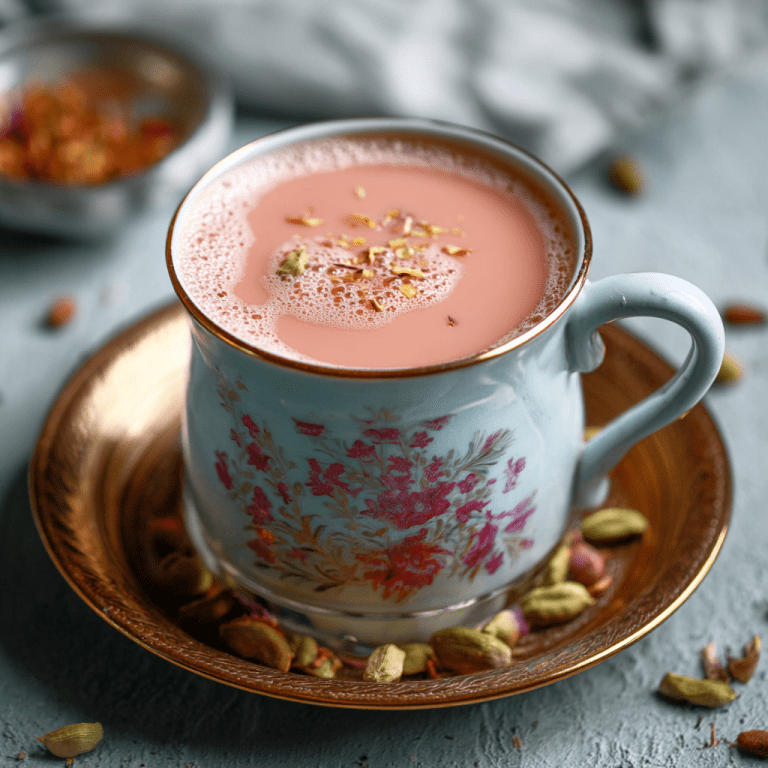 Kashmiri Pink Tea (Noon Chai) Recipe: A Stunning and Cozy Brew - Snack ...