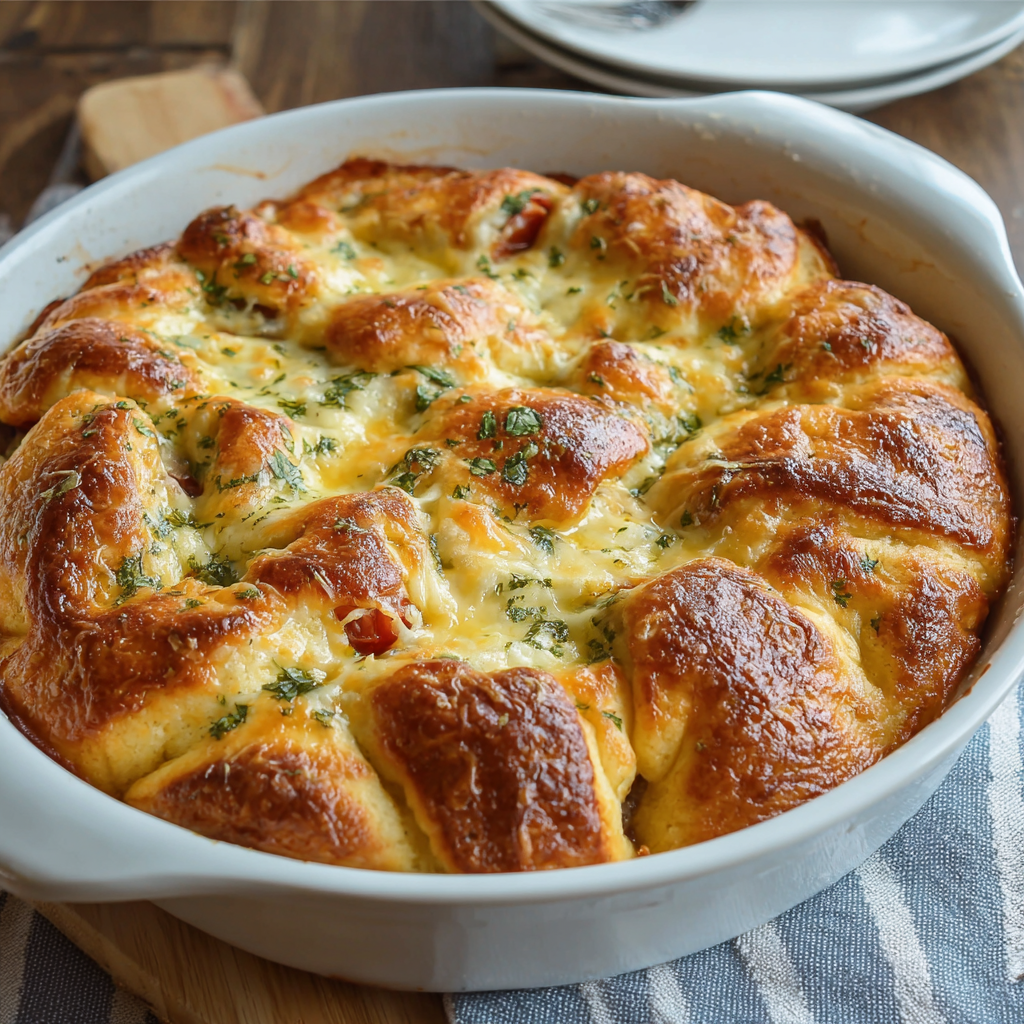 Italian Crescent Casserole – Easy, Cheesy, and Comforting! - Snack On Meat