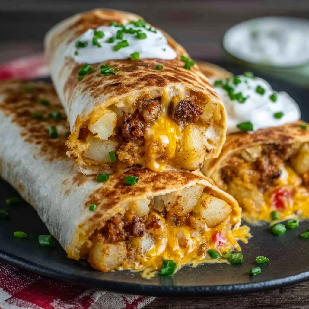 Cheesy Potato Burritos Comfort Meal - Snack On Meat