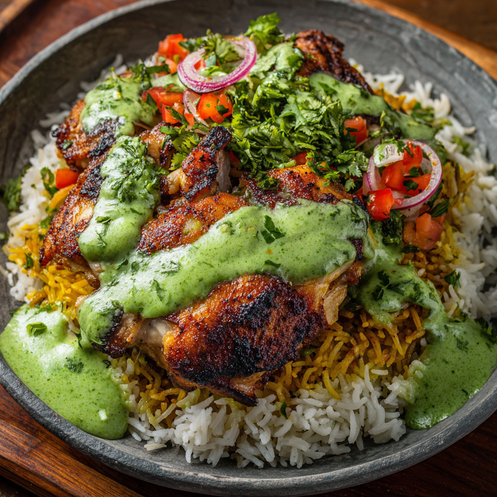 Peruvian Chicken and Rice with Green Sauce (Arroz con Pollo Peruano ...