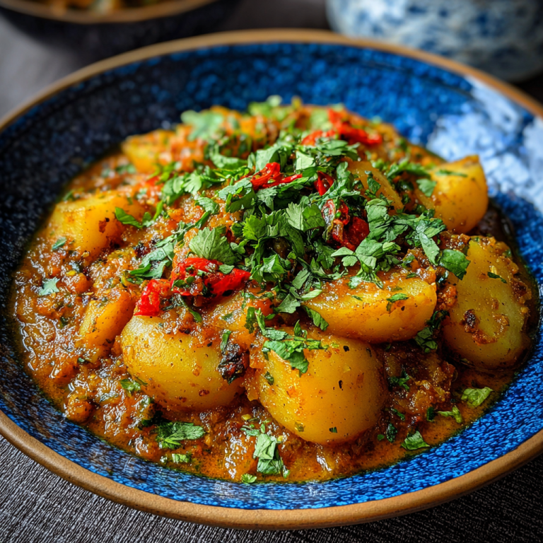 Dopiazeh Aloo (Persian Potato Curry) - Snack On Meat