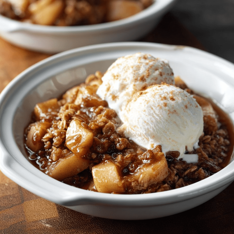 Apple Butterscotch Crisp (Slow Cooker Dessert) - Snack On Meat