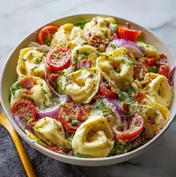Grinder Tortellini Salad (Italian Sub–Inspired Pasta Salad) - Snack On Meat