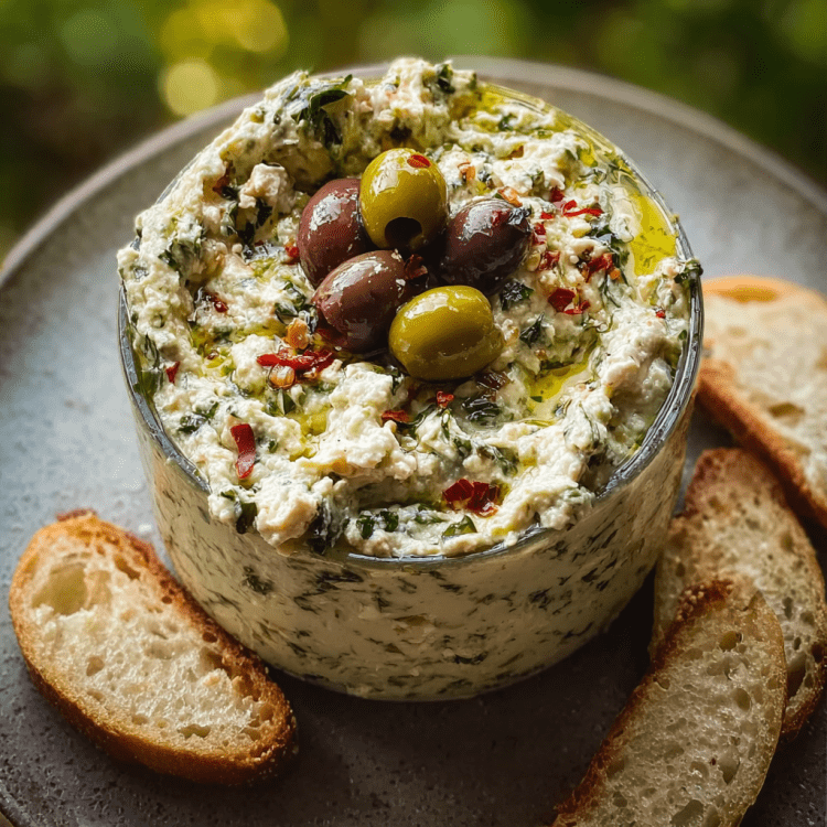 Creamy Green Olive & Feta Spread — The Ultimate Dip for Olive Lovers ...