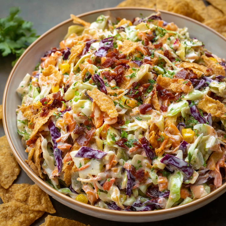 Frito Cowboy Cabbage (Viral Tex-Mex Coleslaw) - Snack On Meat