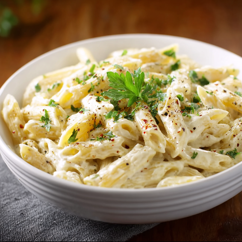 White Sauce Penne Pasta (Ready in 20 Minutes) - Snack On Meat