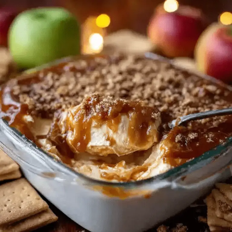 Caramel Apple Cheesecake Dip (No-Bake Fall Dessert) - Snack On Meat