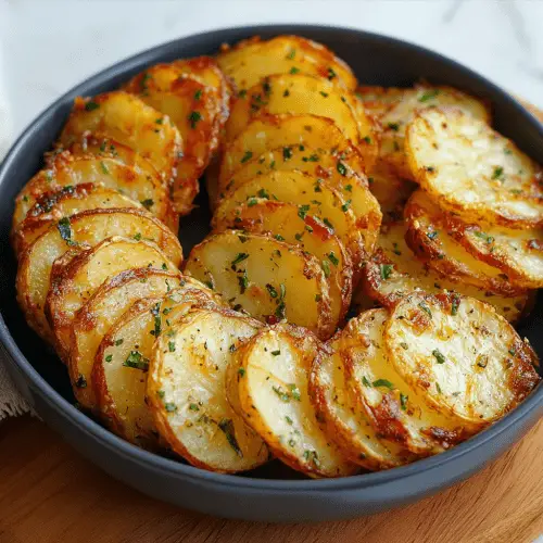 Air Fryer Sliced Potatoes (Crispy, Easy & Healthy) - Snack On Meat