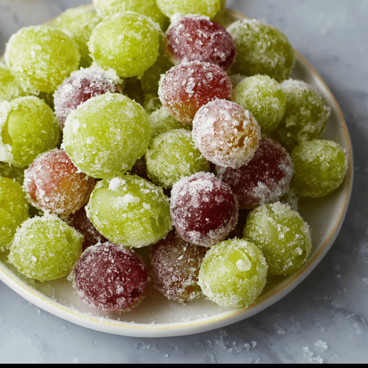 Frozen Candied Grapes (Healthy Sour Candy Recipe) - Snack On Meat