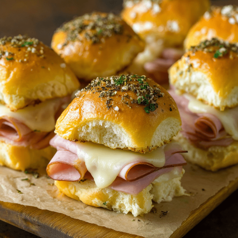 Hot Ham and Cheese Sliders on Hawaiian Rolls - Snack On Meat