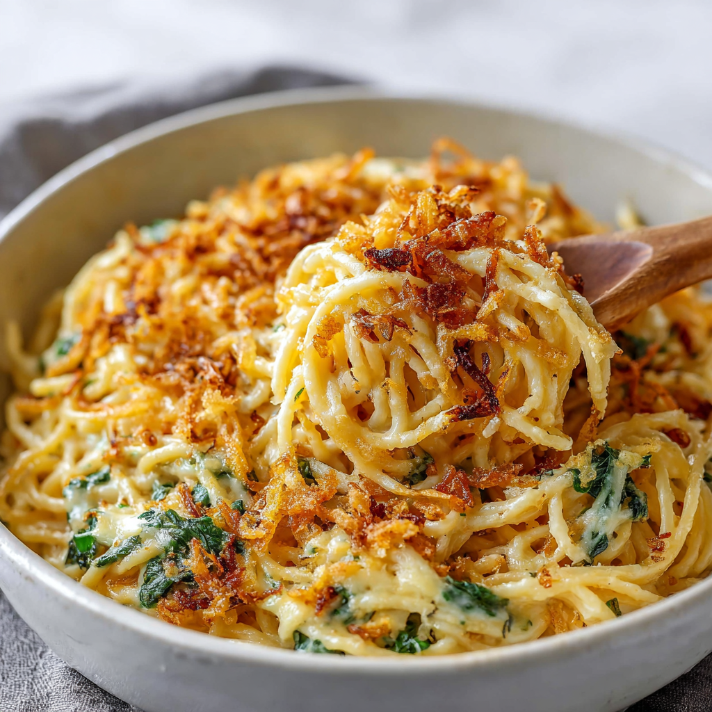 Monterey Spaghetti Bake (Creamy, Cheesy Family Favorite) - Snack On Meat