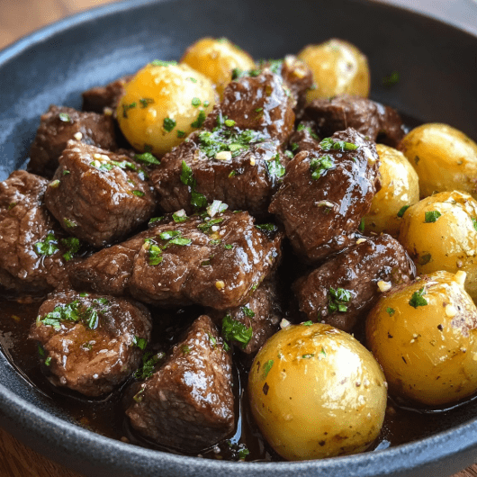 Garlic Butter Beef Bites with Potatoes – Tender, Flavorful & Easy ...