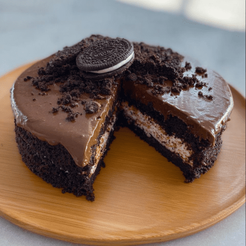 3-Ingredient TikTok Oreo Cake (No Oven Needed!) - Snack On Meat