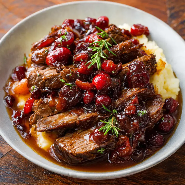 Cranberry Balsamic Roast Beef: A Winter Comfort Dish - Snack On Meat