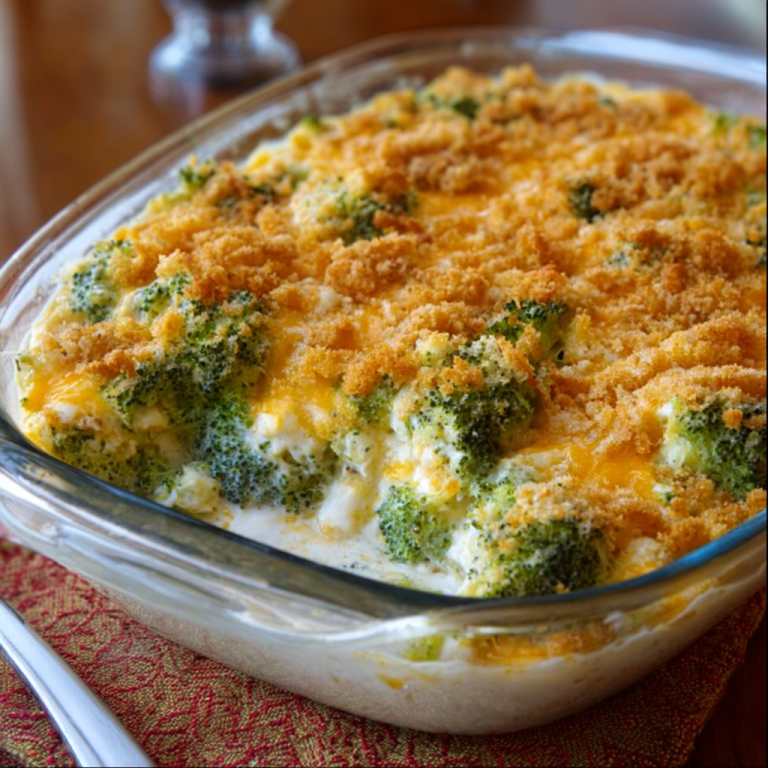 Paula Deen Broccoli Casserole (Creamy Southern Comfort) - Snack On Meat