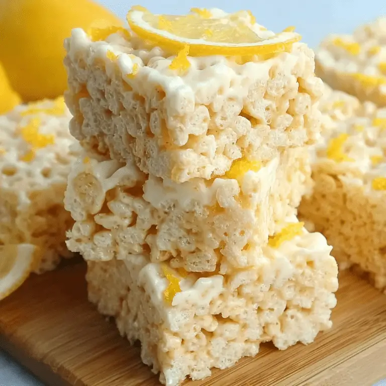 Lemon Rice Krispy Treats - Snack On Meat