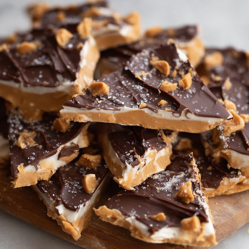 Protein Peanut Butter Chocolate Greek Yogurt Bark - Snack On Meat