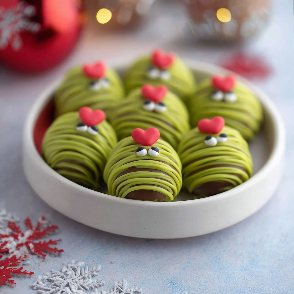 Grinch Oreo Truffles (The Cutest No-Bake Holiday Treat!) - Snack On Meat