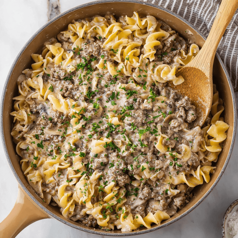 Ground Beef Stroganoff (Easy, Creamy & Ready in 30 Minutes) - Snack On Meat