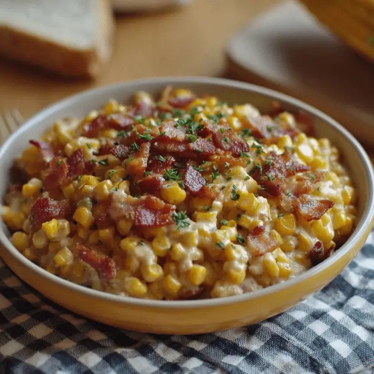 Slow Cooker Cheddar Corn with Bacon – Creamy Southern Comfort - Snack ...