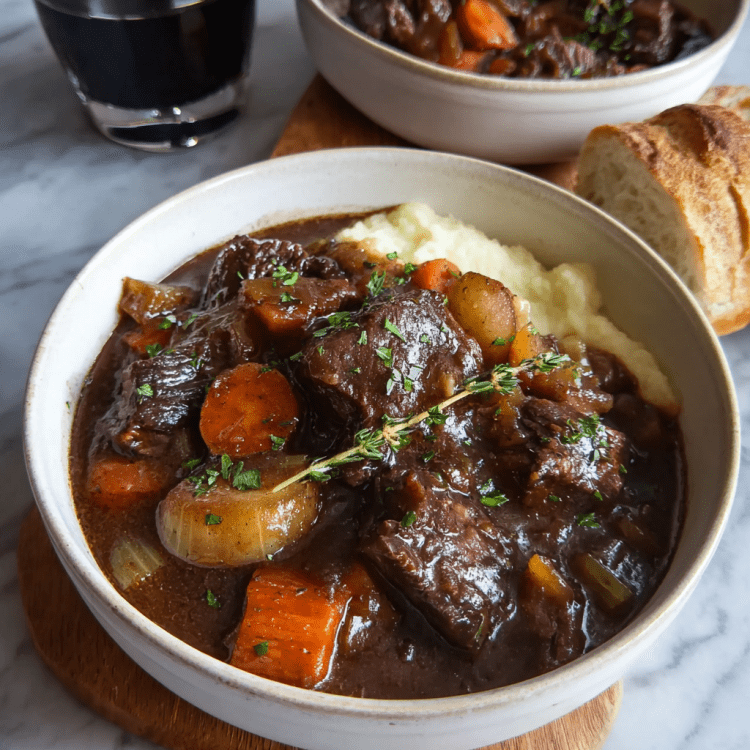 Easy Red Wine Beef Stew (Cozy & Comforting) - Snack On Meat