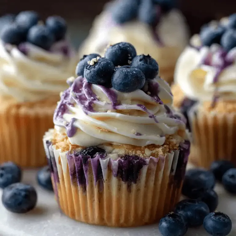 White Chocolate Blueberry Cupcakes - Snack On Meat