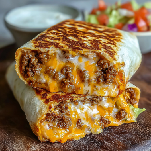 Easy Grilled Cheese Burrito (Taco Bell Copycat) - Snack On Meat