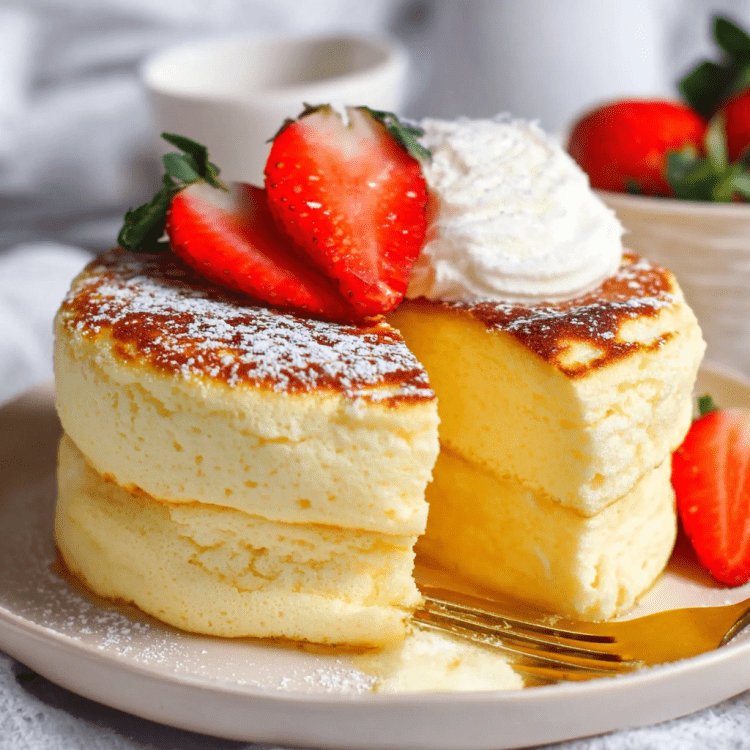 Ultra-Fluffy Japanese Soufflé Pancakes (Jiggly & Pillowy Soft) - Snack ...