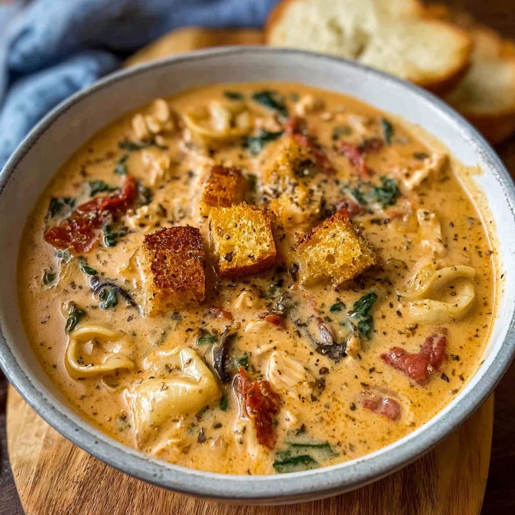 Creamy Marry Me Tuscan Chicken Soup - Snack On Meat