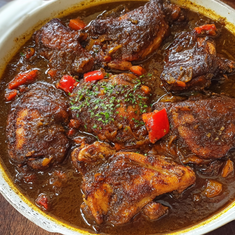 Jamaican Brown Stew Chicken (Island-Style Comfort Food) - Snack On Meat