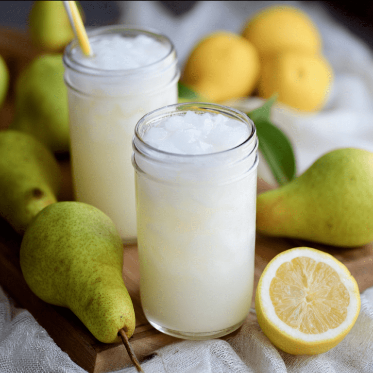 Creamy Pear Lemonade – A Refreshing Twist on Classic Lemonade - Snack ...