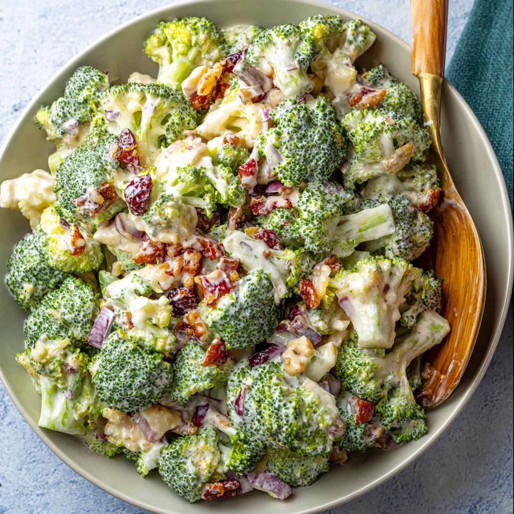 Creamy Broccoli Salad (Ready in 15 Minutes!) - Snack On Meat