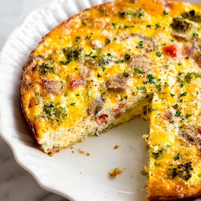 Low-Carb Crustless Quiche with Ham, Broccoli & Cheese - Snack On Meat