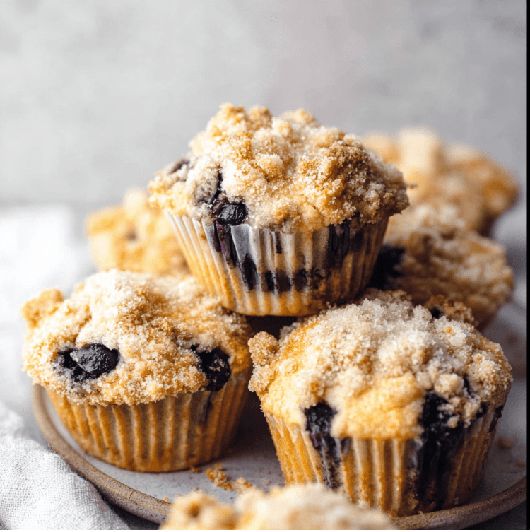 Blueberry Streusel Muffins (Soft, Bakery-Style & Buttery!) - Snack On Meat