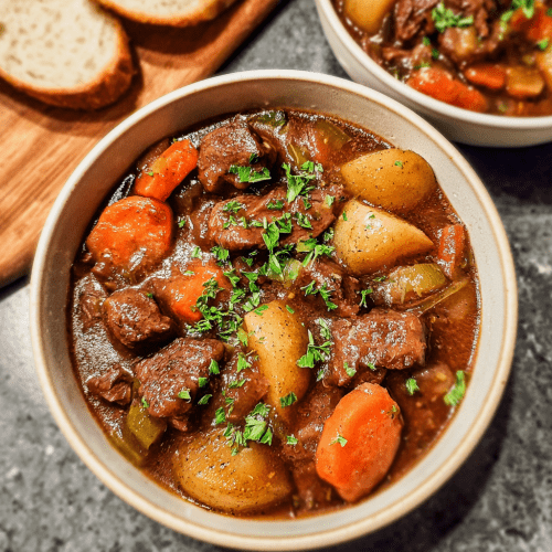 Mom's Slow Cooker Beef Stew - Snack On Meat