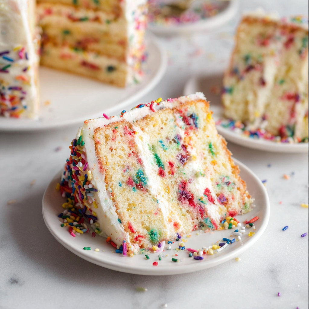 The Ultimate Homemade Funfetti Birthday Cake - Snack On Meat